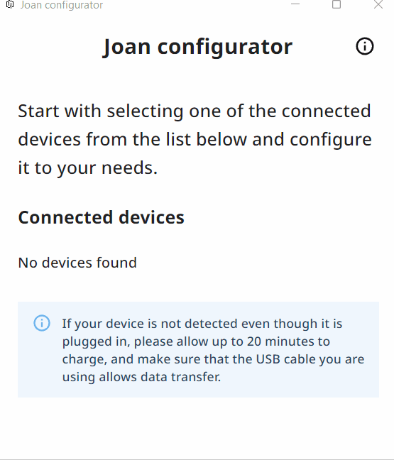 How to connect a Joan device to Wi-Fi?