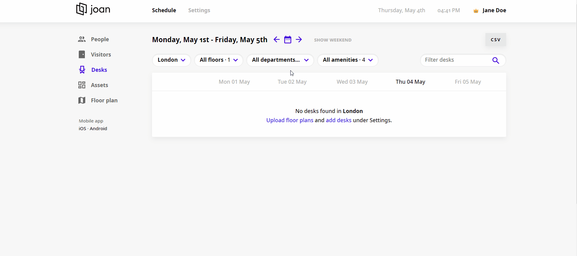 How to share the floor plan to your display