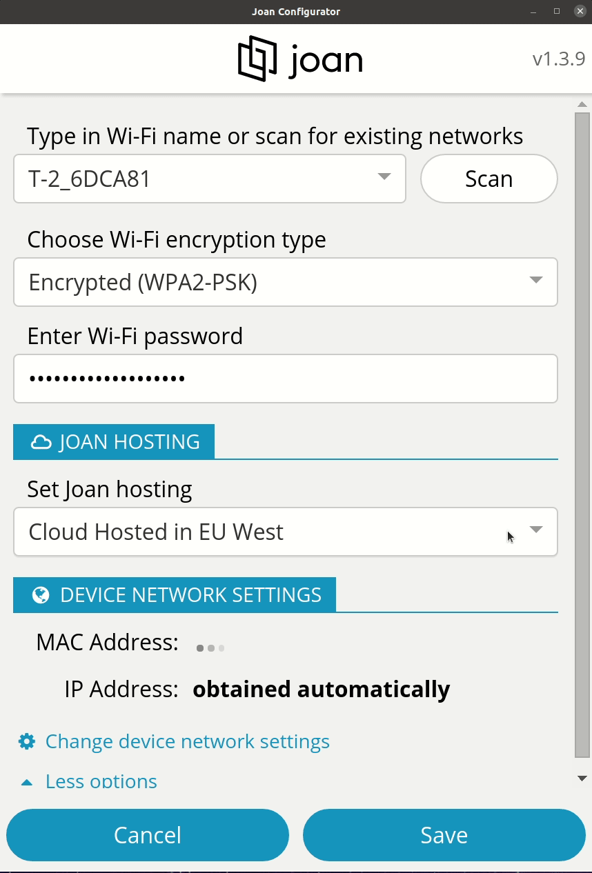 How to connect a device to the server?