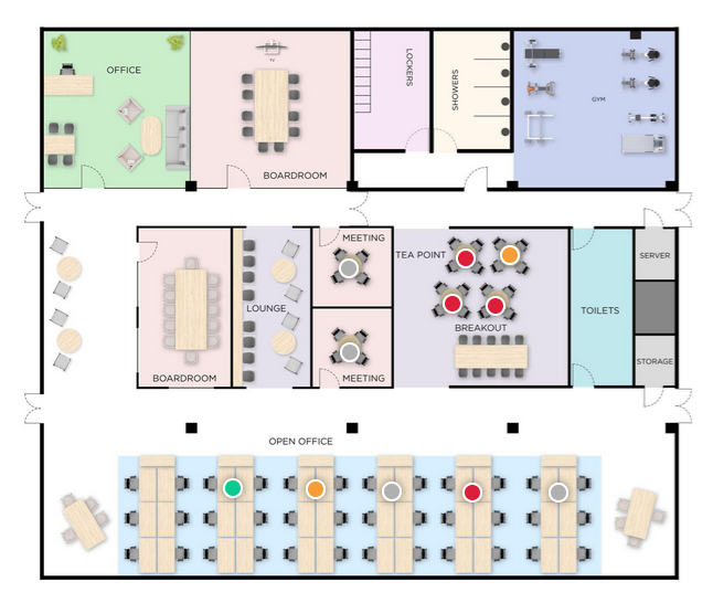 Desk Status Colors in Floor Plan View: A Quick Guide