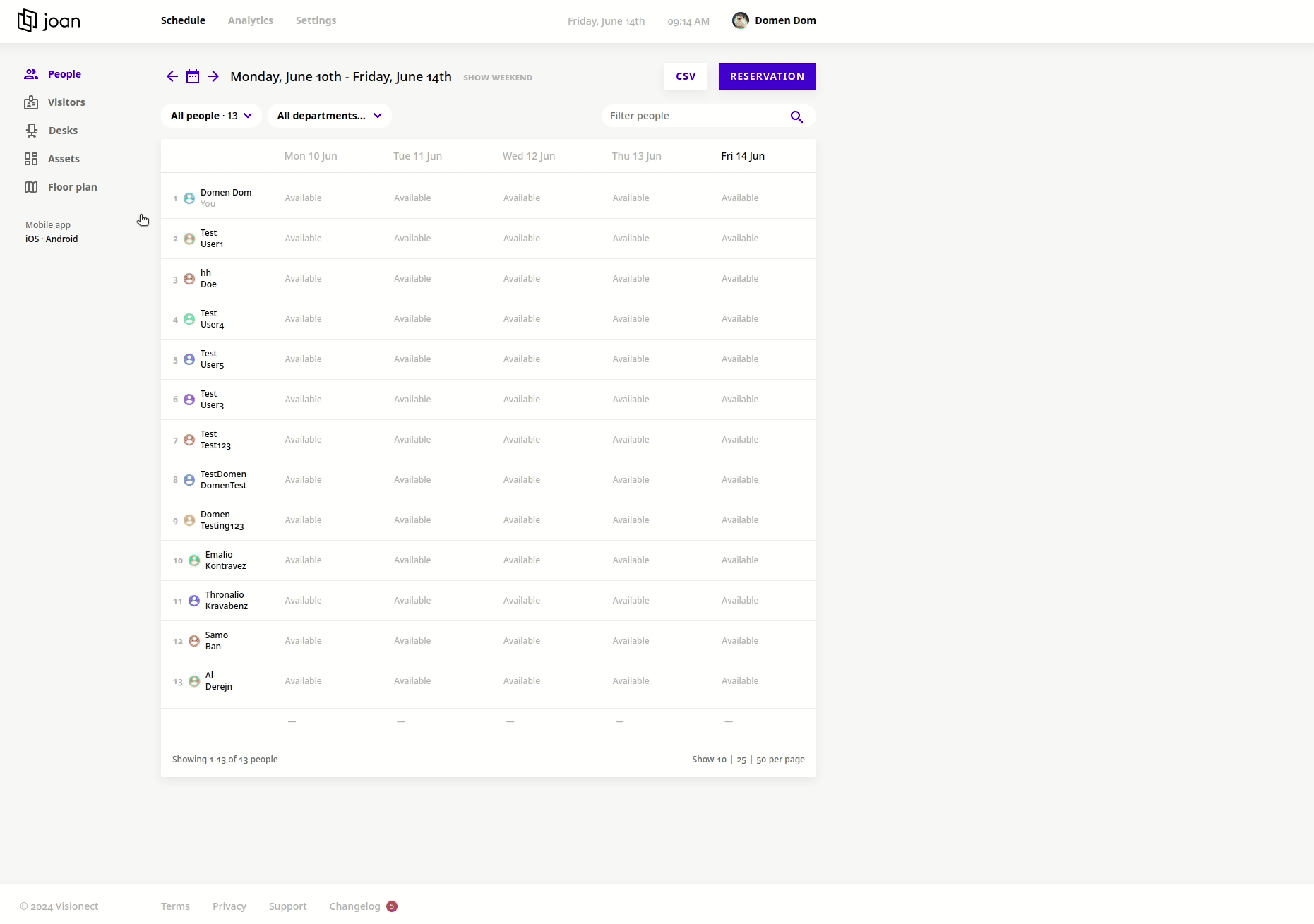 QR Code and NFC booking